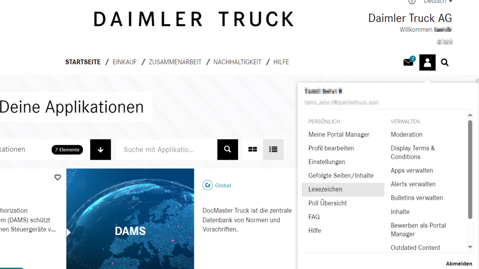 User ID | Daimler Truck Supplier Portal